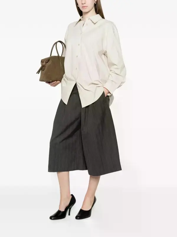 TOTEME Beige Cotton Button-front Shirt