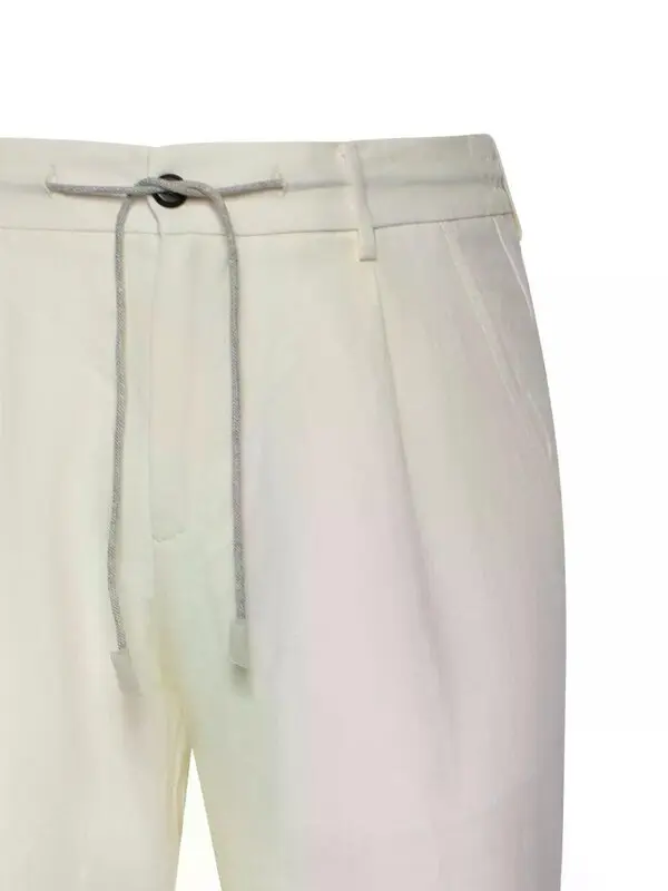 Eleventy Drawstring-fastening Trousers - Neutrals