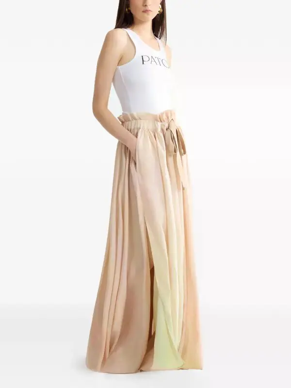 PATOU Ribbon Maxi Skirt With Side Slit