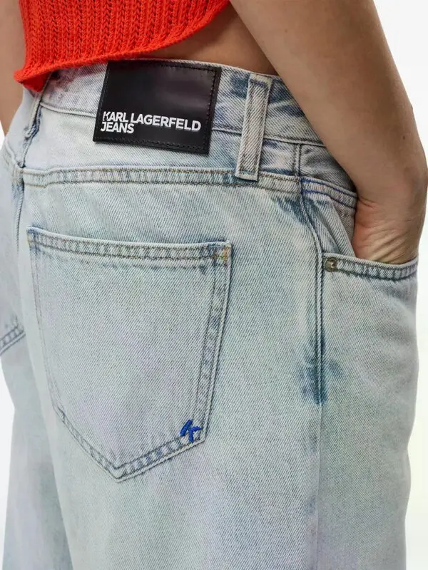 Karl Lagerfeld Five-pocket Denim Shorts