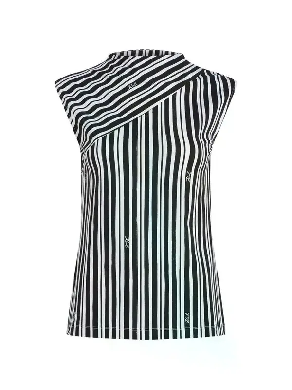 Karl Lagerfeld Striped Sleeveless Top