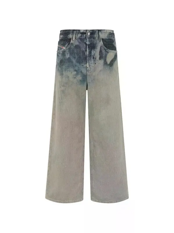 DIESEL® Jacquard-weave Prince Of Wales Jeans - Neutrals
