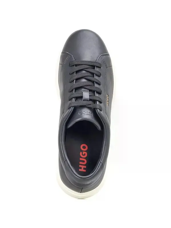 Hugo Leather Sneakers - Black