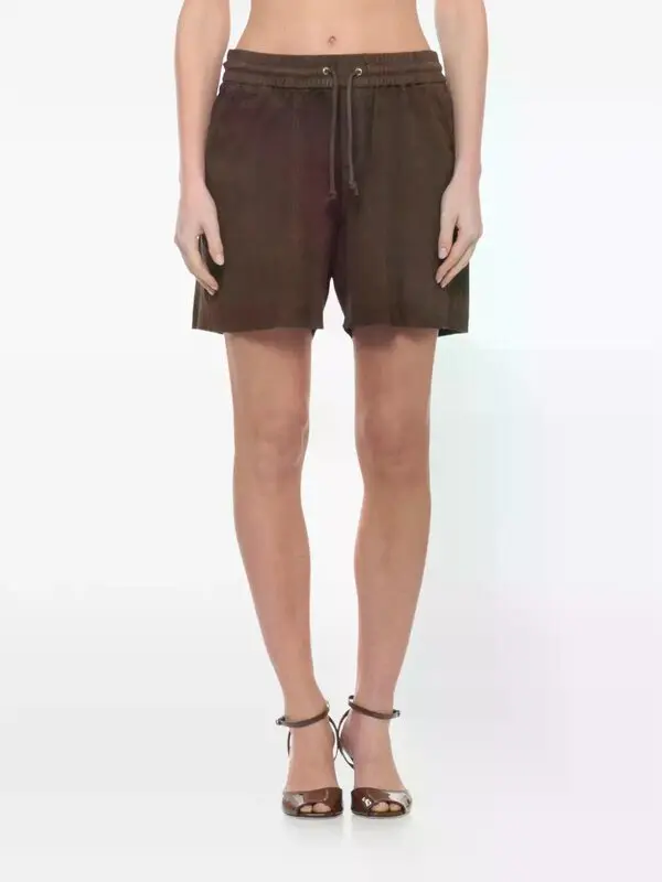 P.a.r.o.s.h Drawstring Suede Shorts