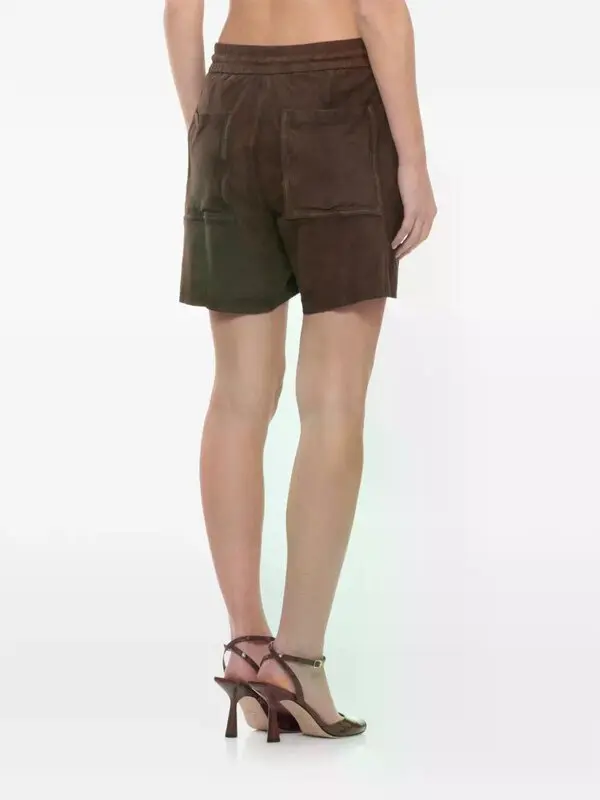 P.a.r.o.s.h Drawstring Suede Shorts