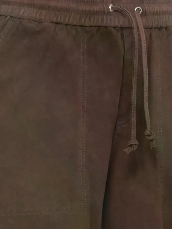 P.a.r.o.s.h Drawstring Suede Shorts