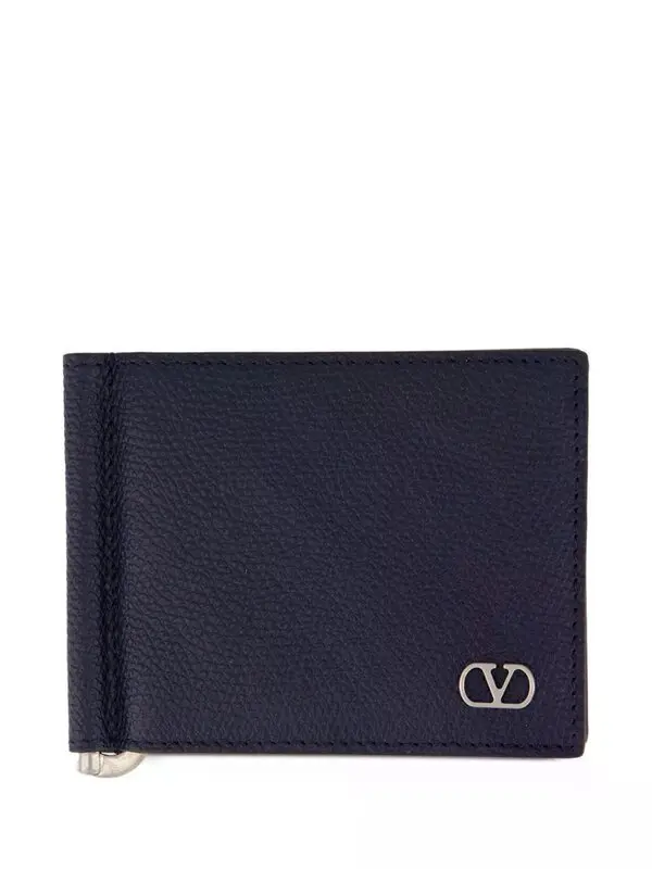 Valentino Garavani Bi-fold Leather Wallet - Blue