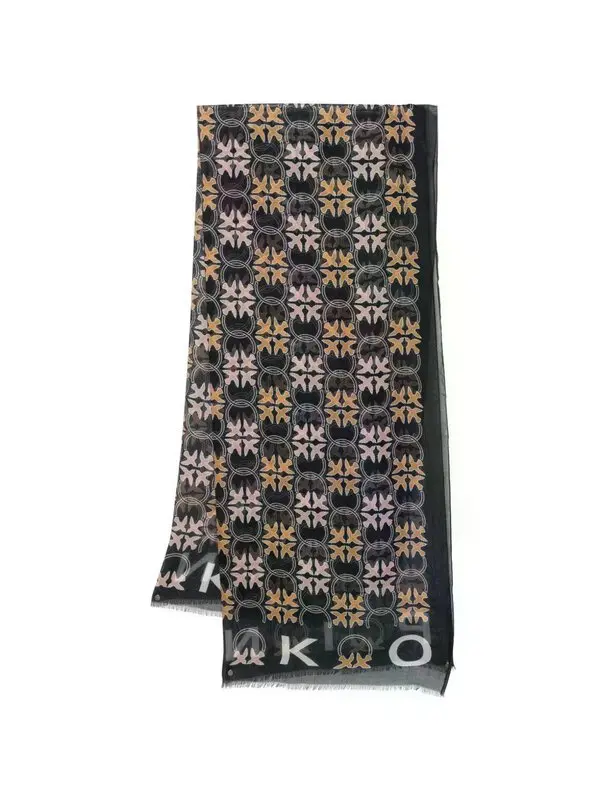 Pinko Printed Scarf - Black