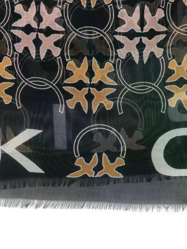 Pinko Printed Scarf - Black
