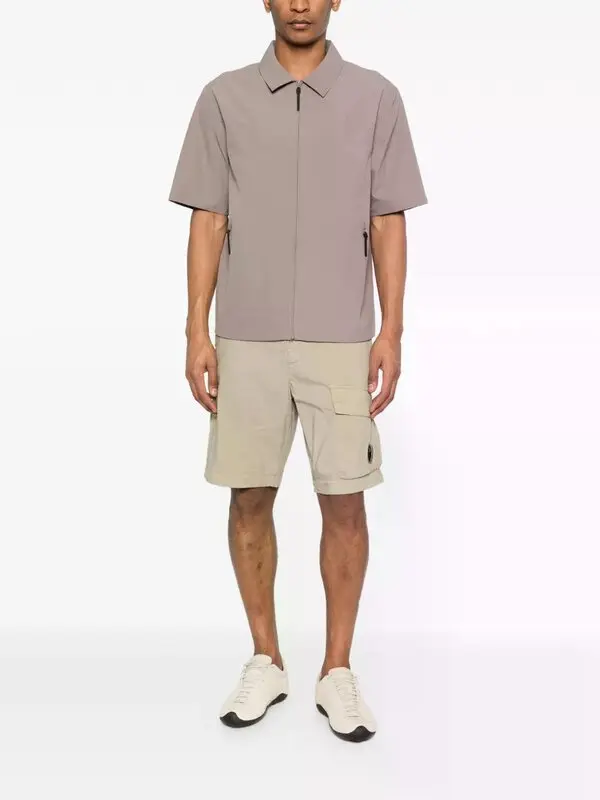 HIKING PATROL Zip Short-sleeve Shirt - Neutrals