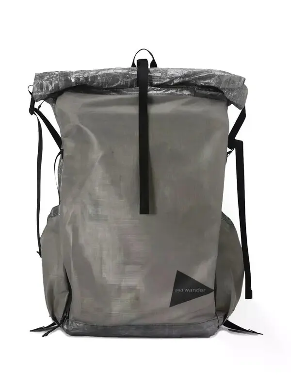 AND WANDER Logo-print Backpack