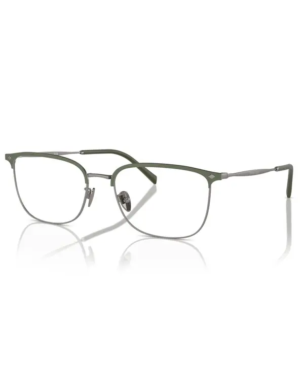 Giorgio Armani Square Eyeglasses - Matte Gunmetal