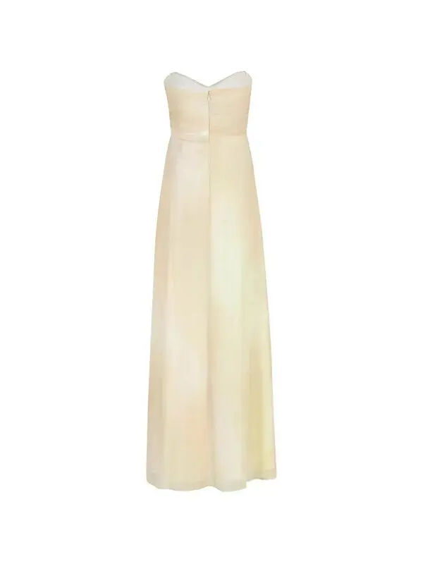 ERMANNO FIRENZE Twisted Strapless Maxi Dress - Neutrals