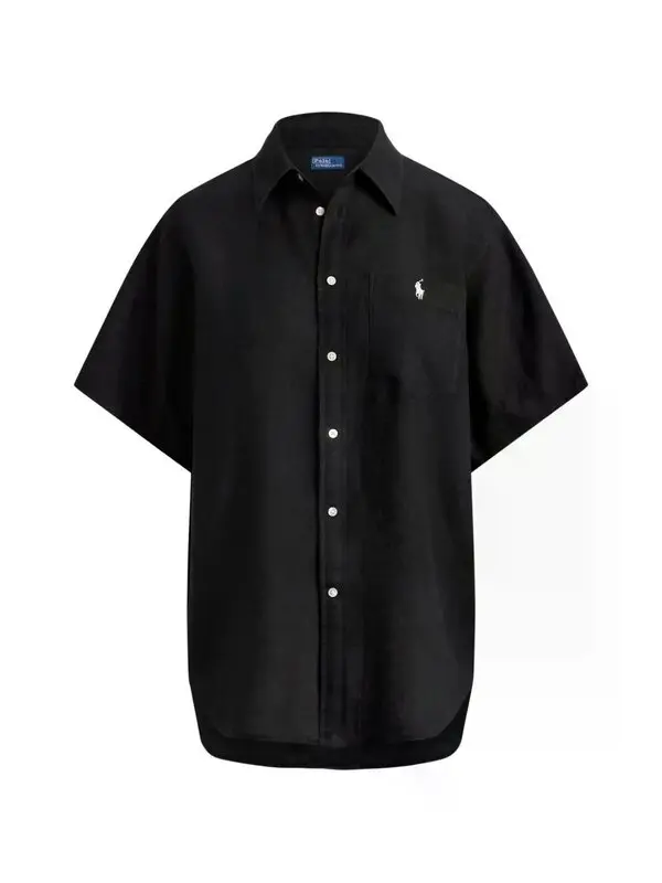 Polo Ralph Lauren Patch-pocket Linen Shirt - Black
