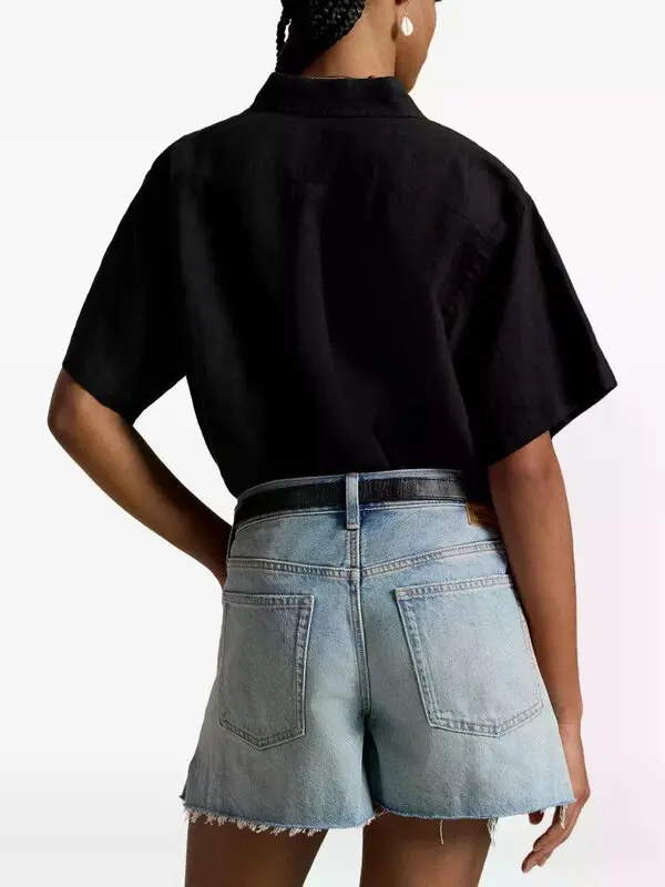 Polo Ralph Lauren Patch-pocket Linen Shirt - Black
