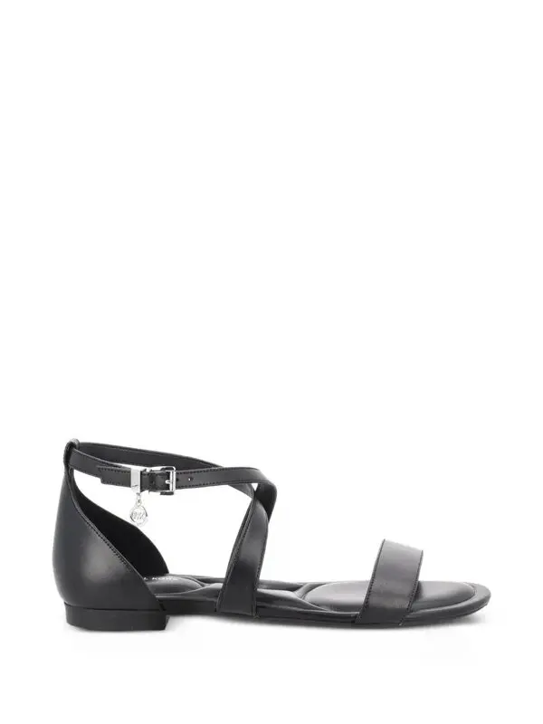 Michael Kors Crisscross Charm-detail Sandals - Black