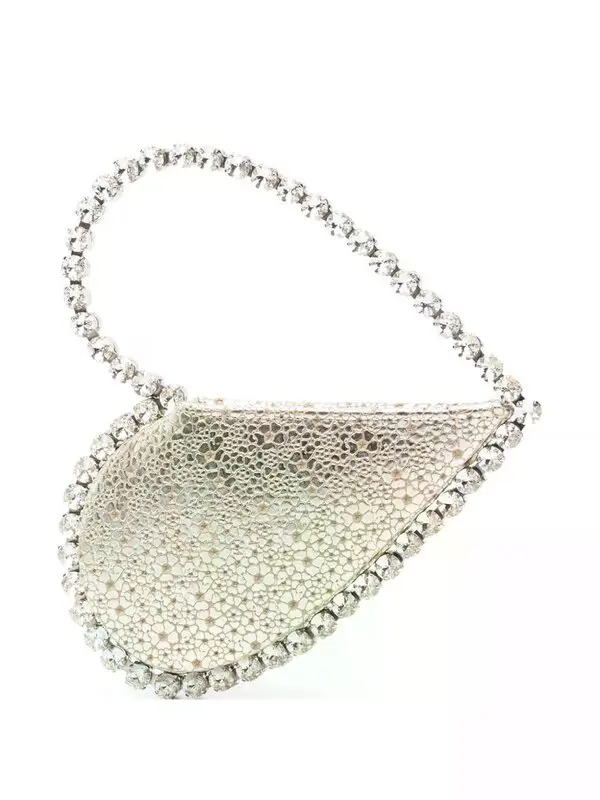 L'ALINGI Love Rhinestone Embellished Clutch - Neutrals