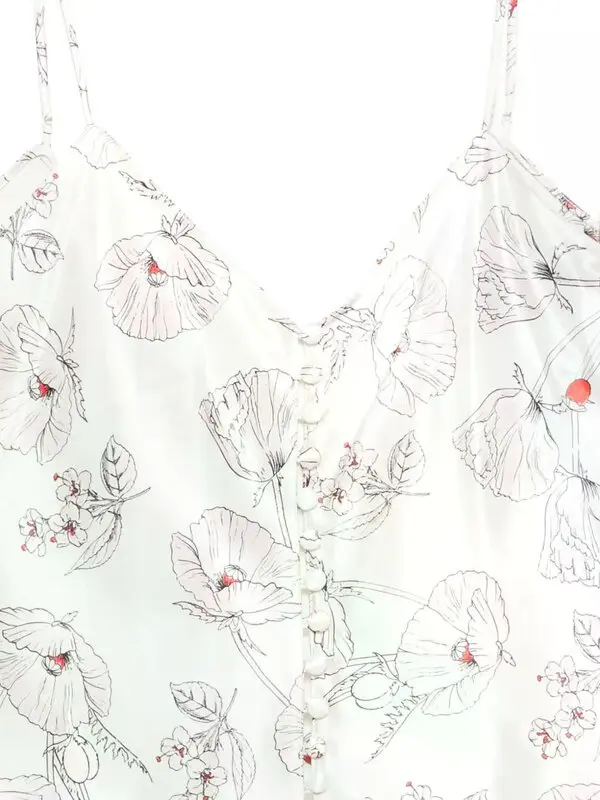 Olivia Von Halle Etta Floral-print Pajamas