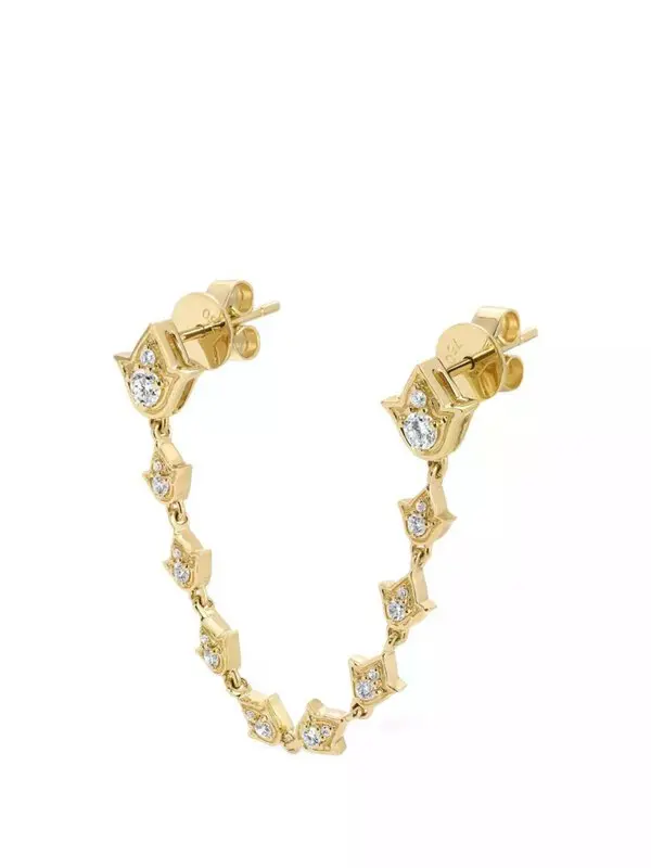 ANITA KO Diamond Double-piercing Earring - Gold