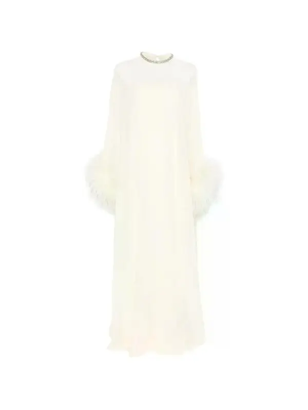Roland Mouret Feather-trim Gown