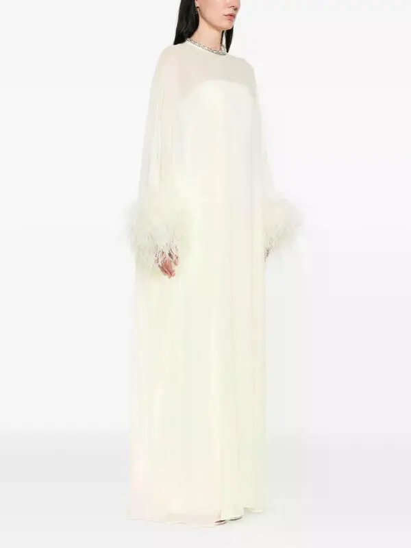Roland Mouret Feather-trim Gown