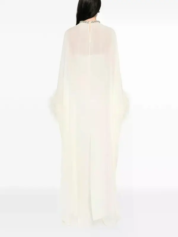 Roland Mouret Feather-trim Gown