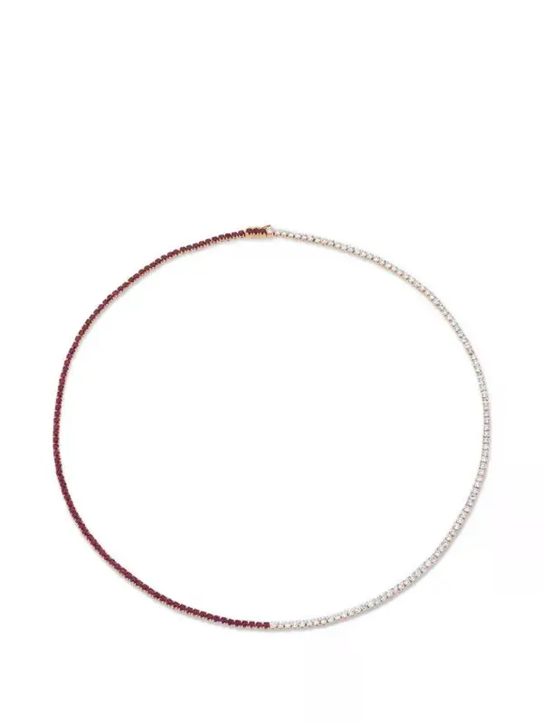 ANITA KO Hepburn Ruby And Diamond Choker - Pink