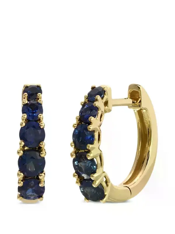 ANITA KO Sapphire Hoop Earrings - Gold