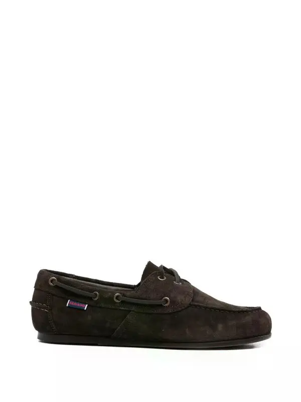 SEBAGO Laced Leather Casual Shoe - Brown