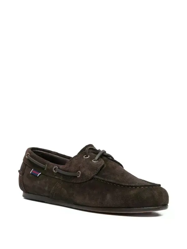 SEBAGO Laced Leather Casual Shoe - Brown