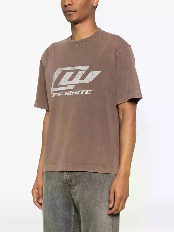 Off-White Owr Skate Fade Graphic T-shirt - Brown