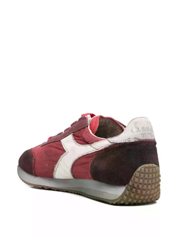DIADORA Equipe Logo Stripe Leather Sneakers - Red