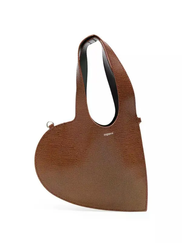 Coperni Mini Heart Tote Bag - Brown