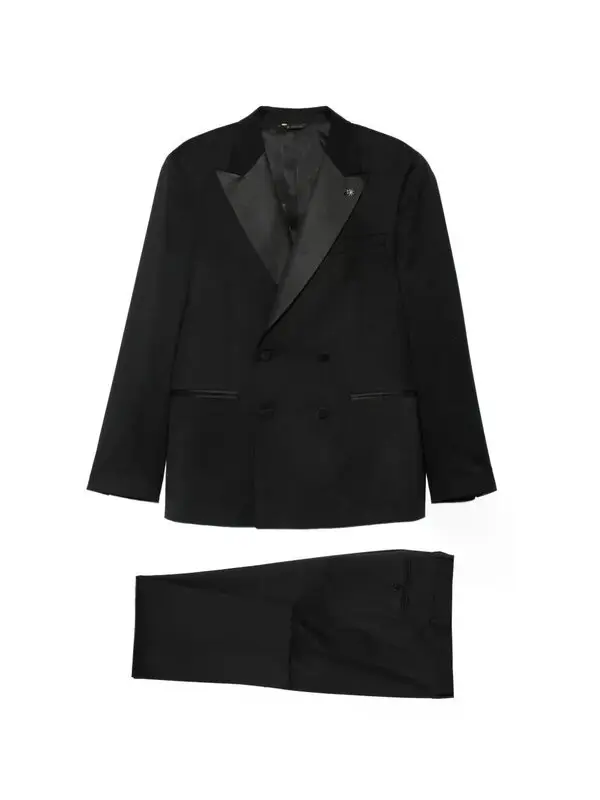 MANUEL RITZ Double-breasted Suit - Black