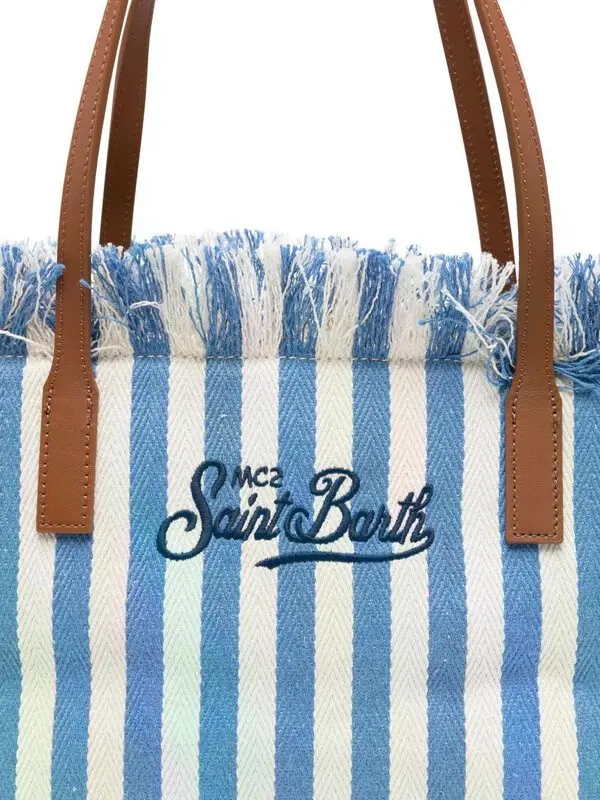 MC2 SAINT BARTH City Striped Tote Bag - Blue