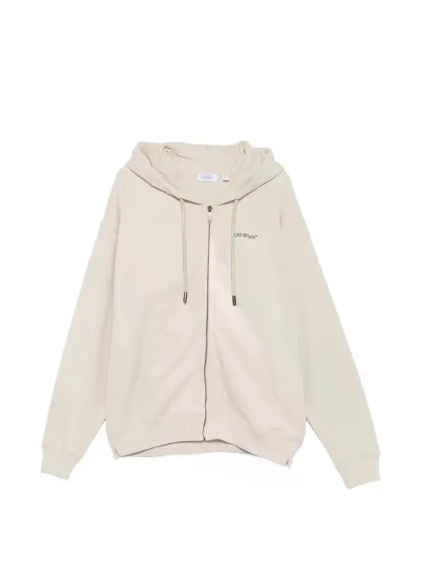 Off-White Hooded Zip Sweatshirt