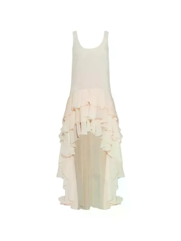 ROTATE BY BIRGER CHRISTENSEN Ruffled High-low Dress
