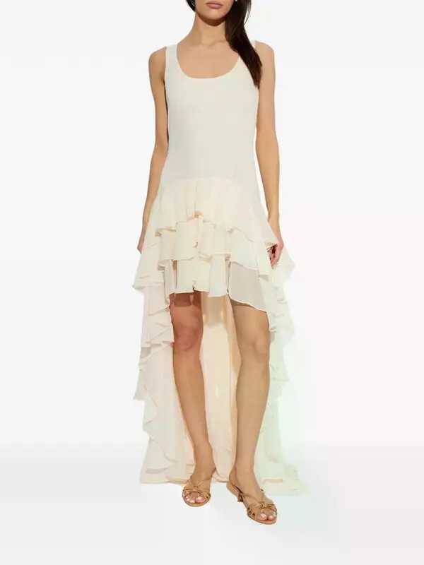 ROTATE BY BIRGER CHRISTENSEN Ruffled High-low Dress