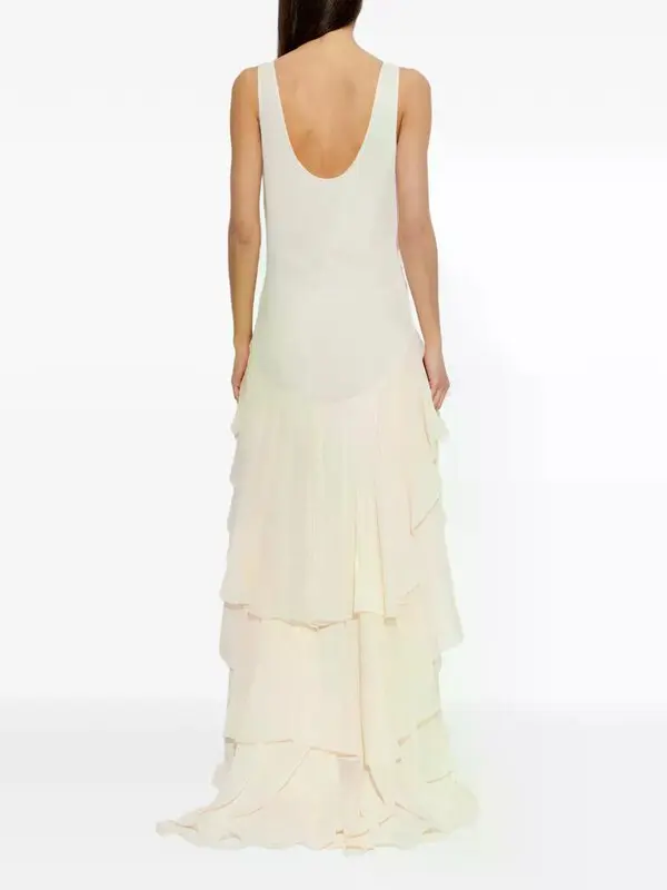ROTATE BY BIRGER CHRISTENSEN Ruffled High-low Dress