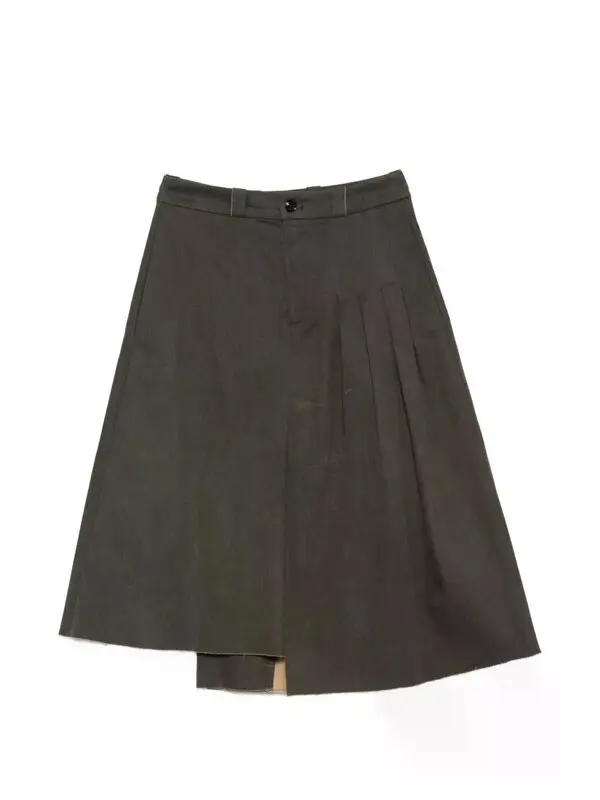 Our Legacy Origami Asymmetric Hem Midi Skirt - Green