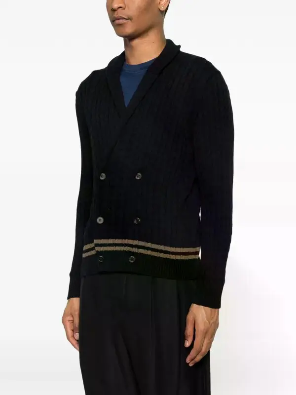 DRUMOHR Cable-knit Double-breasted Cardigan