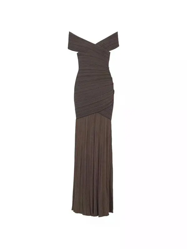 Balmain Off-the-shoulder Maxi Dress