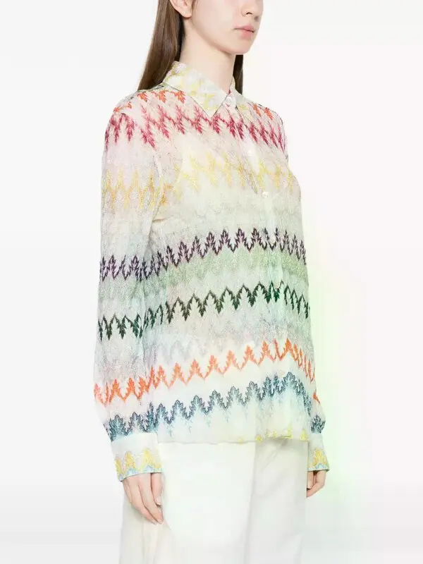 Missoni Patterned Long Sleeve Shirt