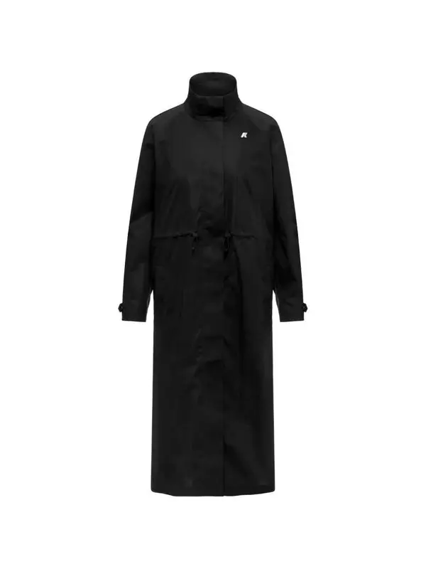K-WAY Barbrein Drawstring Coat - Black