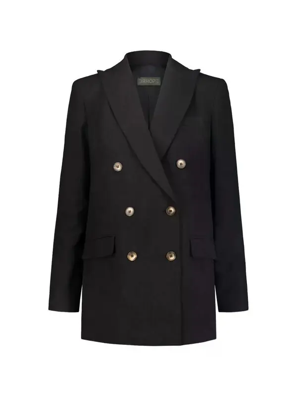 DRHOPE Double-breasted Blazer - Black