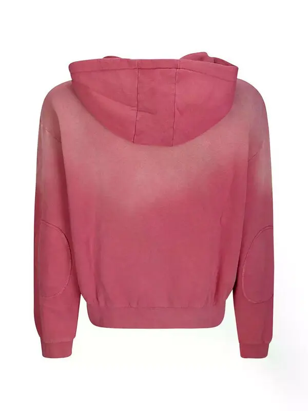BRAIN DEAD Padded-elbow Zip-up Hoodie