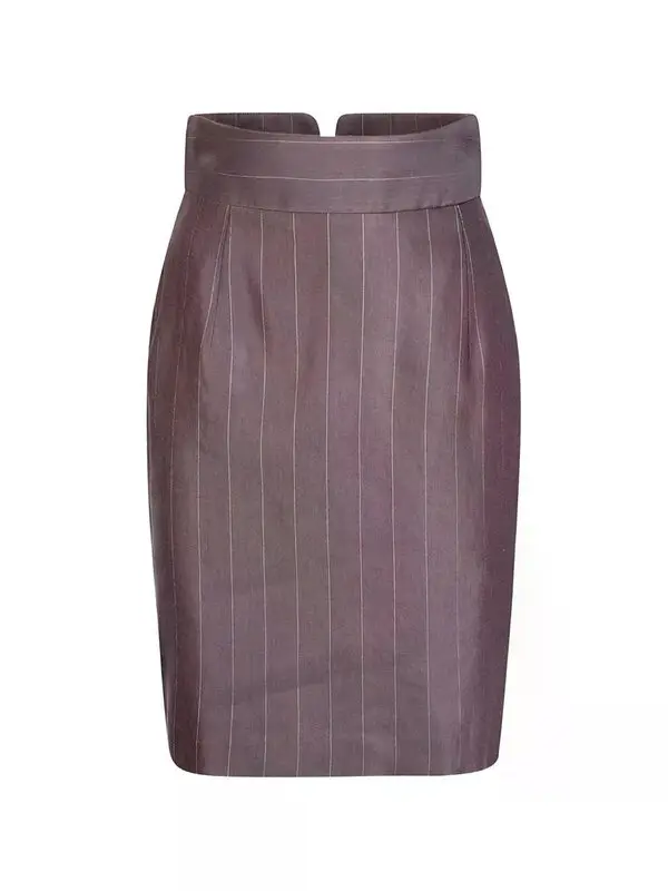 Tagliatore Pinstripe Pencil Skirt