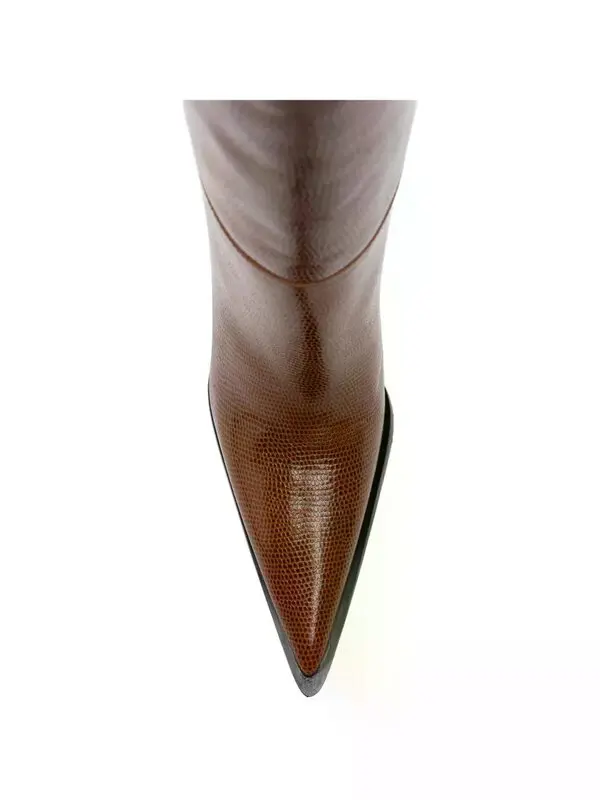 Coperni Cowboy Bridge Lizard Print Boots