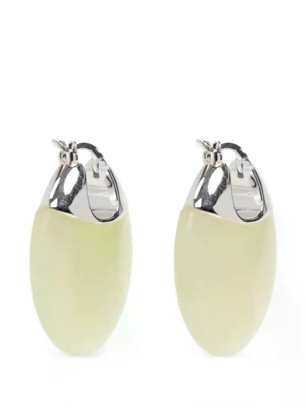 Lié Studio Erin Serpentine Gemstone Earrings - Silver
