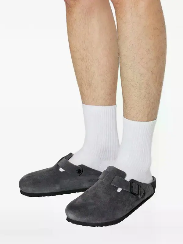 BIRKENSTOCK Boston Buckle-strap Clogs - Grey